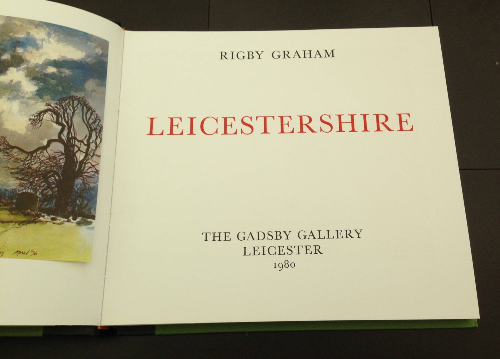 Graham , Rigby ~ Leicestershire : With Promotional Ephemera