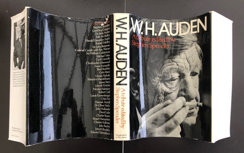 Spender, Stephen (Ed.) ~ W.H. Auden – A Tribute : Signed By The Author ...