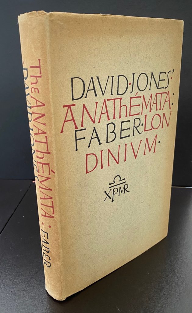 Jones, David ~ The Anathemata : Roger Senhouse’s Personal Copy